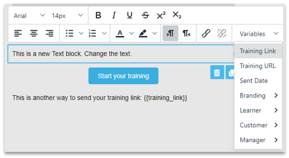 PhishSim Notification Editor