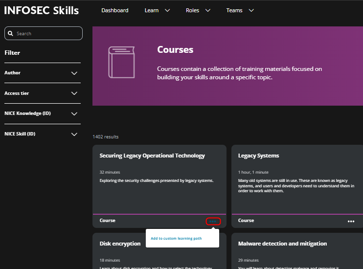 Creating and Managing Custom Learning Paths
