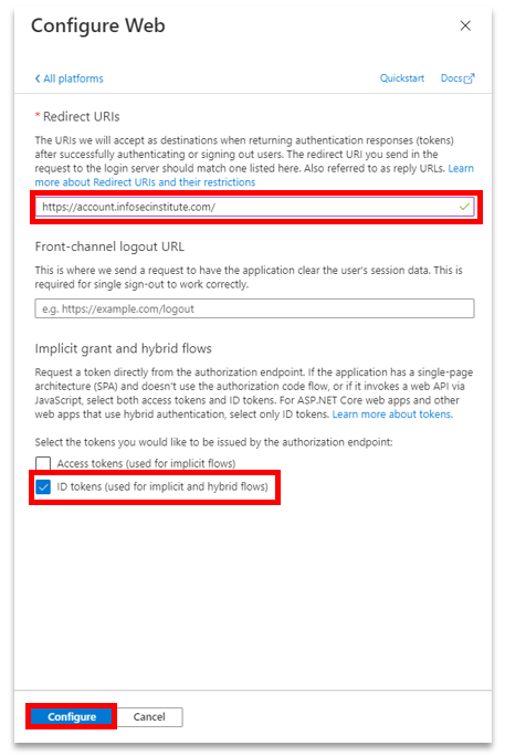 OpenID Connect SSO with Azure Active Directory
