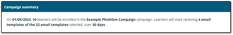 PhishSim Campaigns