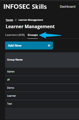 Manage Learner Groups