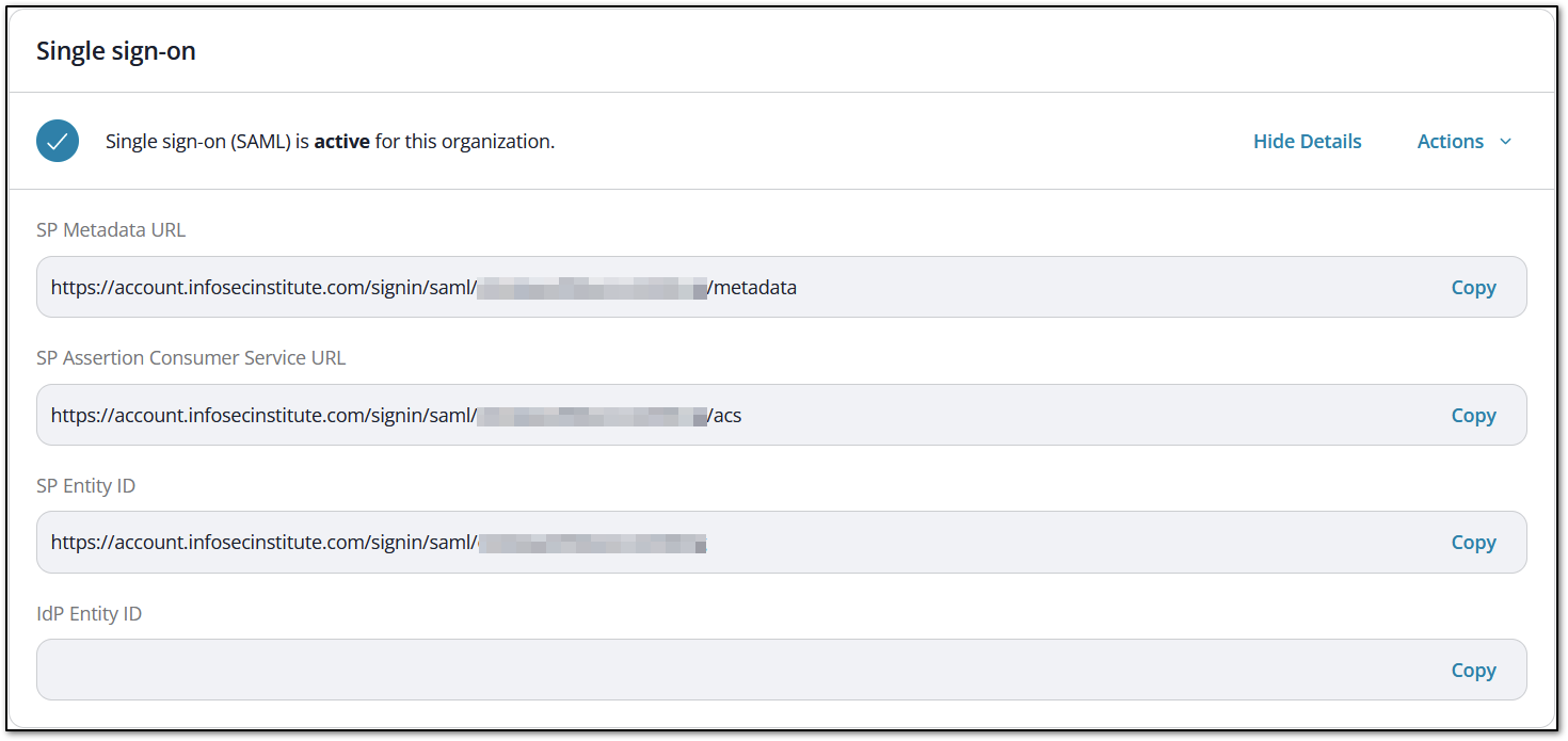 SAML SSO with Google Workspace