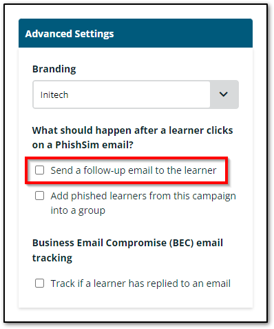 PhishSim Notifications