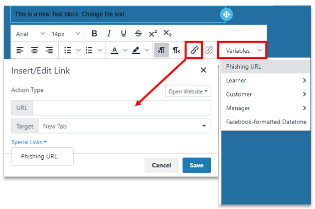 PhishSim Template Editor