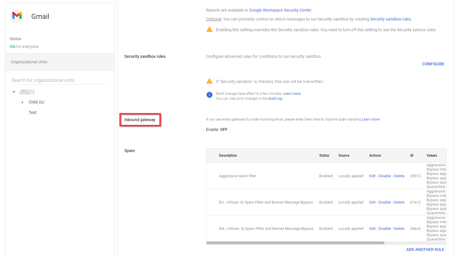 Allowlisting in Google Workspace