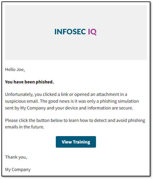 PhishSim Notifications
